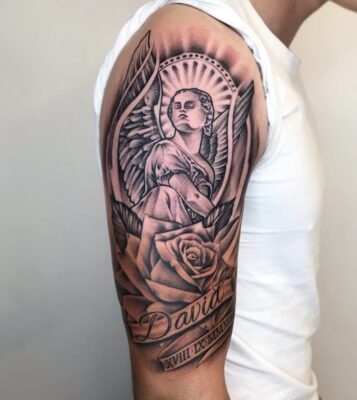 50 Best Angel Tattoos For Men: Ideas And Designs 2026 | FashionBeans