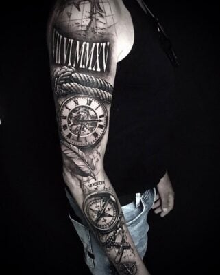 30 Best Clock Tattoos For Men – Ideas And Designs 2026 | FashionBeans