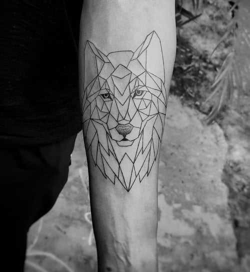 Simple Wolf Tattoos