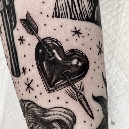 Heart Arrow Tattoo 30 Of The Best Arrow Tattoo Ideas For Men In 2025
