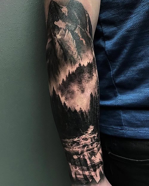 Outdoor themed tattoo sleeves - Eagleviewtattoo.com